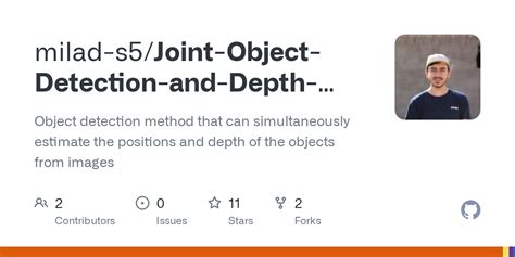 Github Milad S5joint Object Detection And Depth Estimation In Image