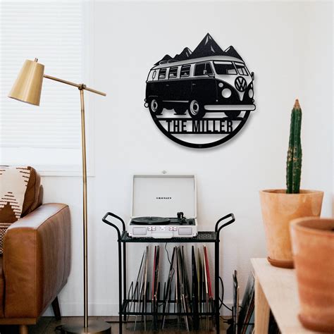 Personalized Van Monogram Unique Custom Metal Wall Art Story In Steel