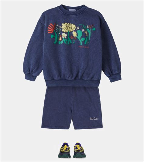 Bobo Choses Cotton Jersey Shorts In Blue Bobo Choses Mytheresa