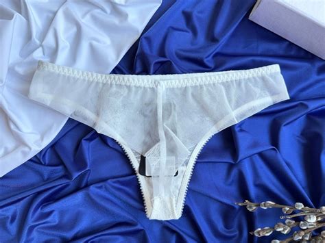 White Lace Panties White Mesh Panties Bridal Panties Lace Lingerie