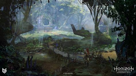 Hfw Tenakth Memorial Grove Lloyd Allan Horizon Zero Dawn Fantasy Landscape Horizons