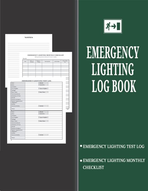 Emergency Lighting Log Book Emergency Lighting Test Log Book With