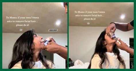 Mom Goes Viral For Agreeing To Shave Her Daughters Facial Hair