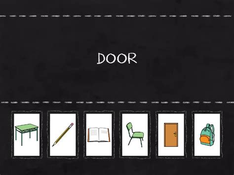Classroom Objects Find The Match