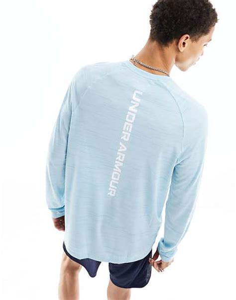 Under Armour Evolved Core Tech 20 Long Sleeve T Shirt In Blue Asos
