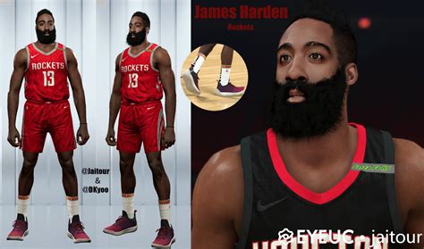 Nba 2k23 James Harden Cyberface Update Multiple Versions Jaitour