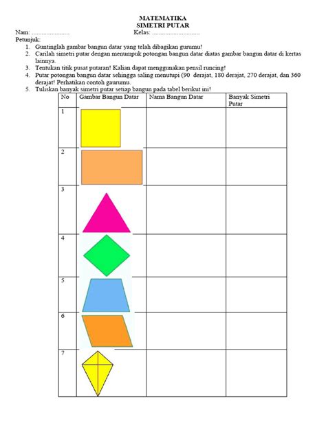 Simetri Putar Kelas 3 Pdf Griya And Taman