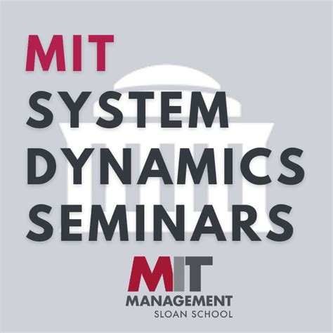 Mit System Dynamics Seminar Resilience And Disruption With Relational