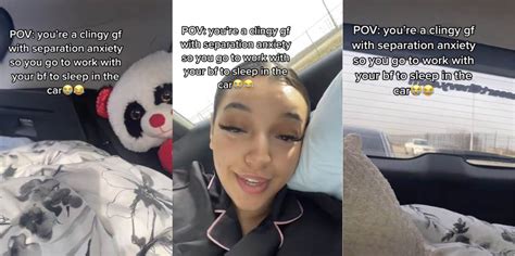 Girlfriend Hangs Out In Boyfriends Car All Day While Hes At Work