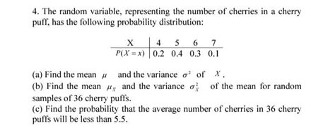 Solved The Random Variable Representing The Number Of Chegg Com