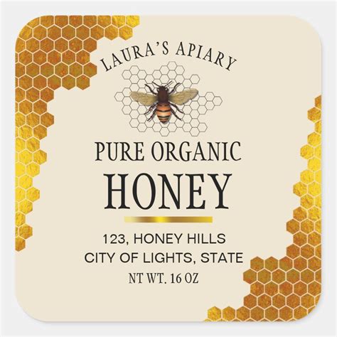Bee Logo Honey Jar Labels Artofit