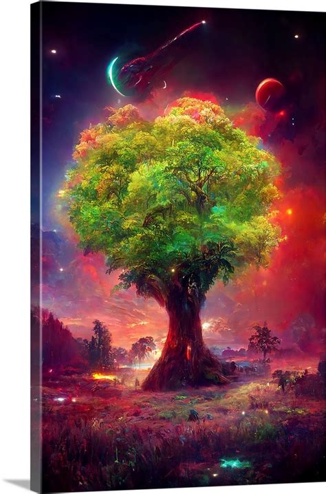 Celestial Tree Of Life Great Big Canvas