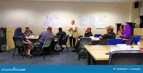 Class Presentation Editorial Photography Image Of Floor 142845027