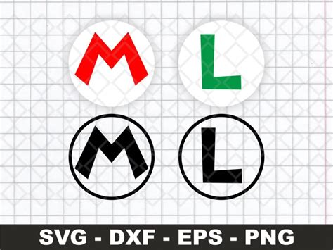 Super Mario Logo M Svg Vector Vectorency