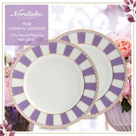 Porcelain Noritake Carnivale Snack Plates 8 Inch At Best Price In New Delhi