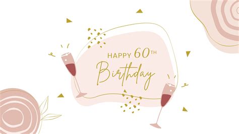 Printable 60th Birthday Background