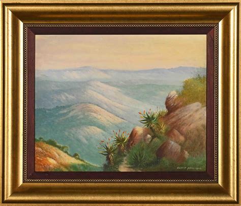 Robert Pohl Robert Pohl South African 1917 1981 Hills And Aloes