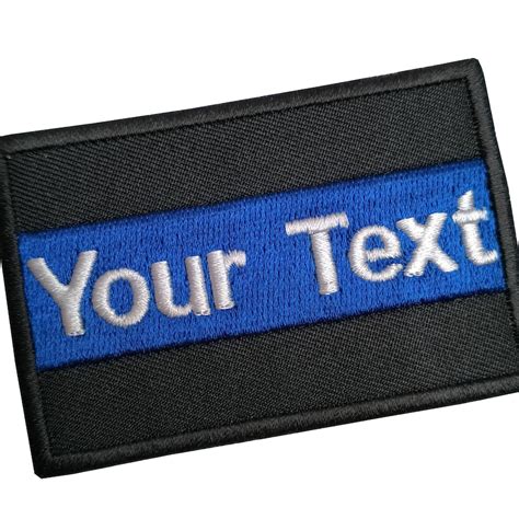 Blue Line Patch Etsy