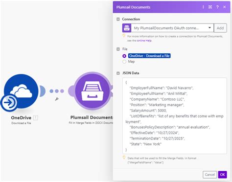 Fill In Merge Fields In Docx Document In Make — Plumsail Documents