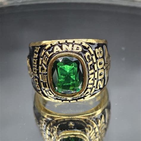 Cushion Cut Mens Graduation Class Ring W Personalized Engravings