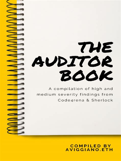 The Auditor Book Pdf Computing