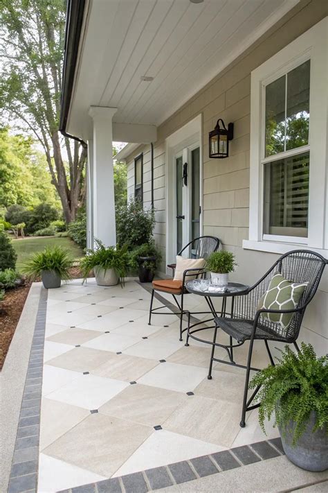 Creative Front Porch Tile Ideas To Elevate Your Homes Curb Appeal