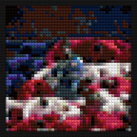 Kendrick Lamar Superbowl Pixel Style Bricks