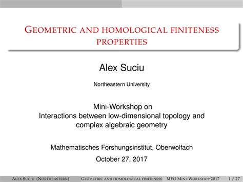 Pdf Geometric And Homological Finiteness Properties