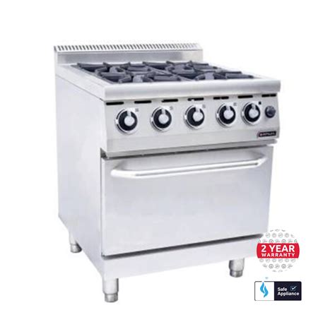 Gas Stove With Gas Oven Anvil 4 Burner Cater Bros
