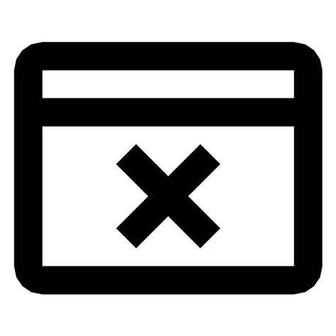 Browser No Vector Svg Icon Svg Repo