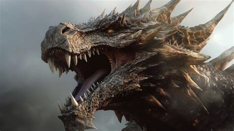 Premium Ai Image Scarry Dragon