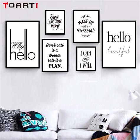 Modern Inspiring Life Quotes Canvas Art Wake Up Awesome Poster