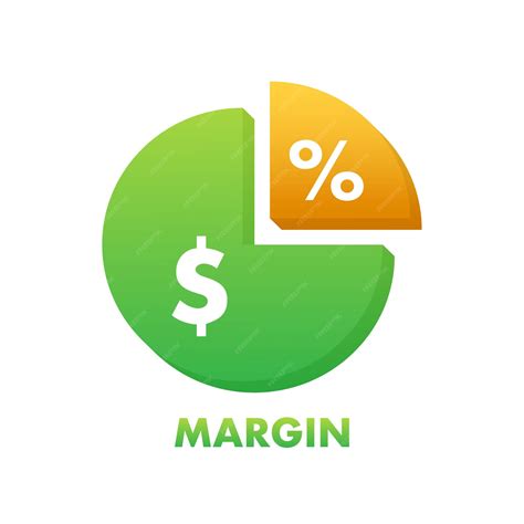 Premium Vector Margin Icon Business Management Financial Banking