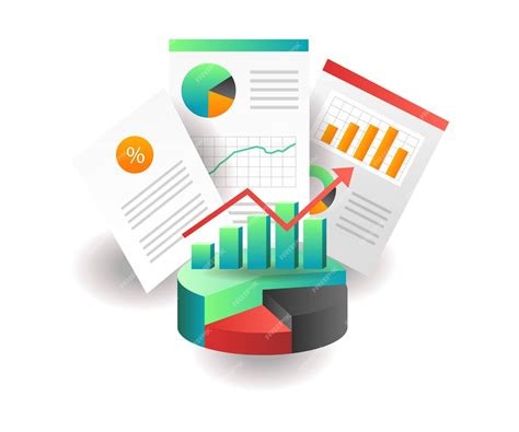 Premium Vector Illustration Isometric Concept Business Company Analyst Data Sheet