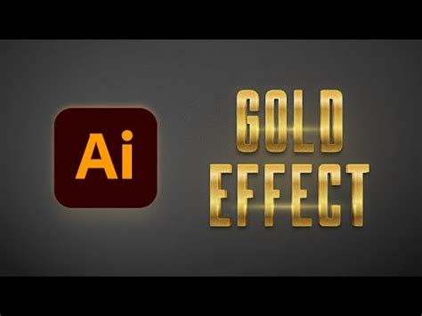 How To Create A Gold Effect In Illustrator YouTube