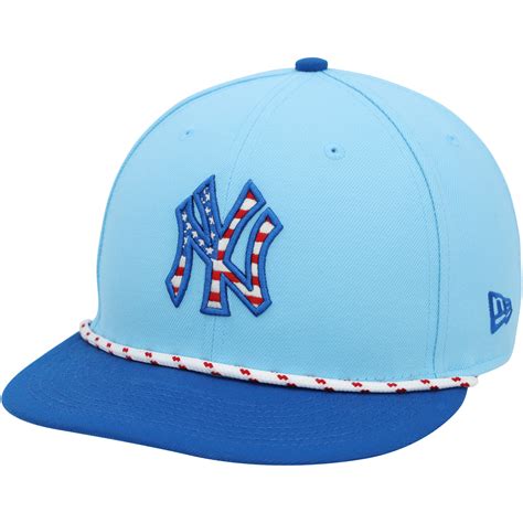 Ian Hamilton New York Yankees Fanatics Authentic Game Used Light Blue Fourth Of July New Era Hat