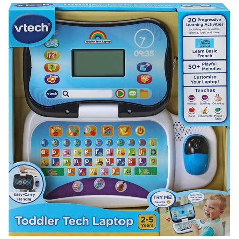 Образователна играчка Vtech Лаптоп син на английски език Отлична
