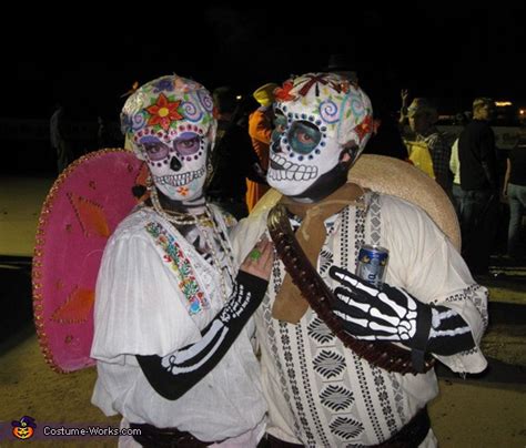 Dia De Los Muertos Homemade Halloween Costume For Couples Mind