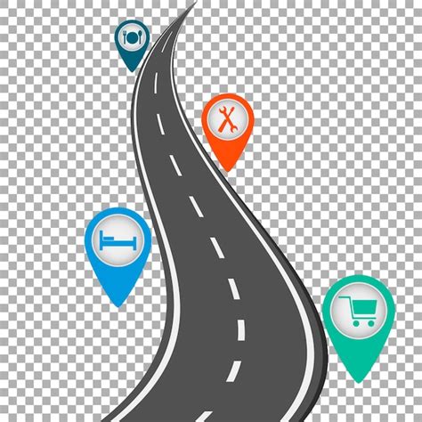 Premium Vector Winding Road Isolated Highway Vector