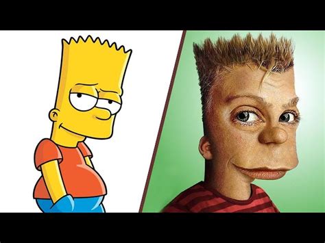 Real Life Cartoon Characters Drawings
