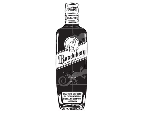 Bundaberg Rum Bottle Alcohol Svg Cut File
