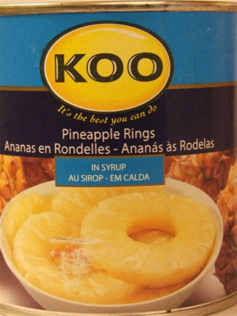 Koo Pineapple Rings Canned Fruit Productssouth Africa Koo Pineapple