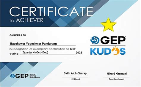 Kudosaward Gep Gepper Recognition Grateful Achiever Hardworkpaysoff Appreciation