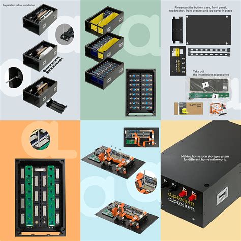 Apexium Battery 50mm Terminals With Socket For Lifepo4 Lithium Phosphate Battery Pack 48v 280ah