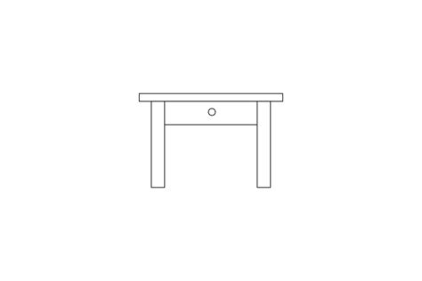 Small Table Outline Graphic By Galaxystudio645 · Creative Fabrica