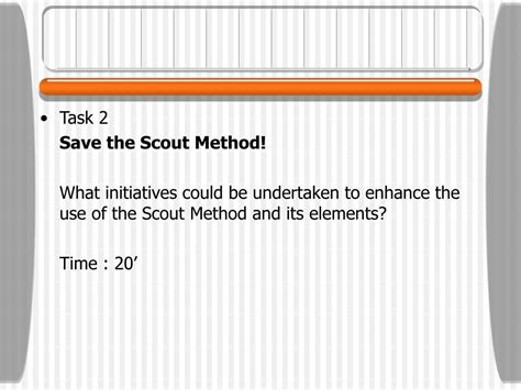 Ppt The Scout Method Powerpoint Presentation Free Download Id1824510
