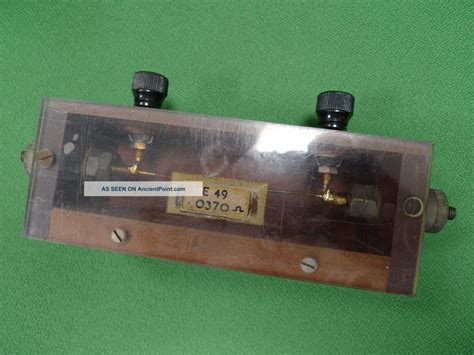 Vintage Physics Electronics Lab Resistor In Wooden Box
