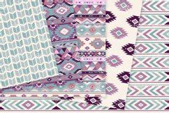 Purple Boho Seamless Patterns