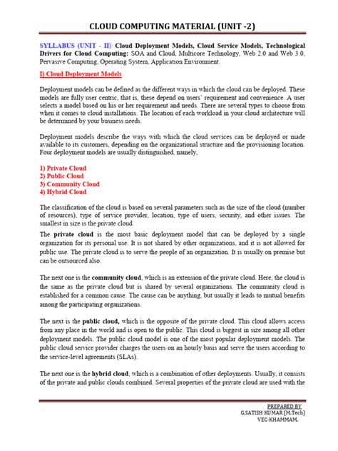 Cloud Computing Deployment Models Explained Pdf Cloud Computing