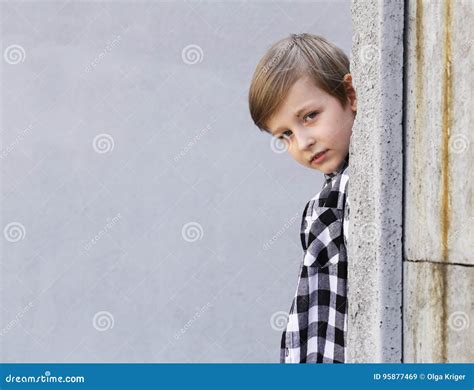 Ragazzo Biondo Sveglio Immagine Stock Immagine Di Persona 95877469
